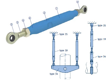 Rigid struts - Dinatecnica